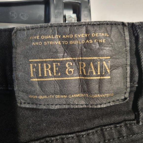 Fire & Rain | Jeans | Fire Rain Mens Black Slim Fit Paint Splatter ...